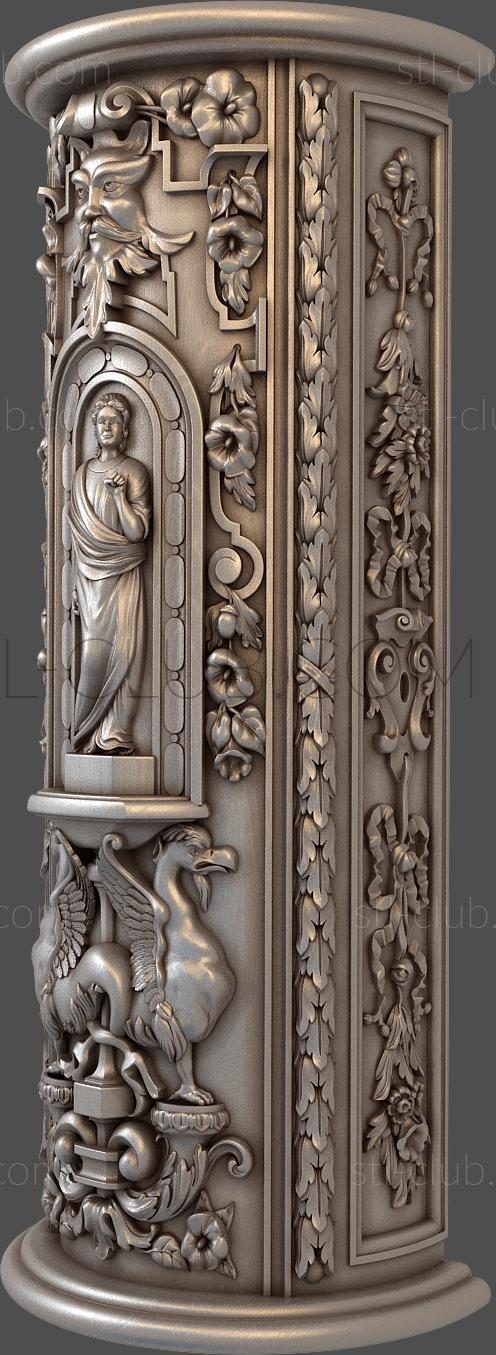 Greek statue, Pedestals 3D model for CNC: STL / MAX (obj)