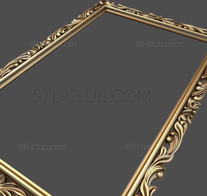 Stl model of a rectangular frame, Mirrors and frames 3D model for CNC ...