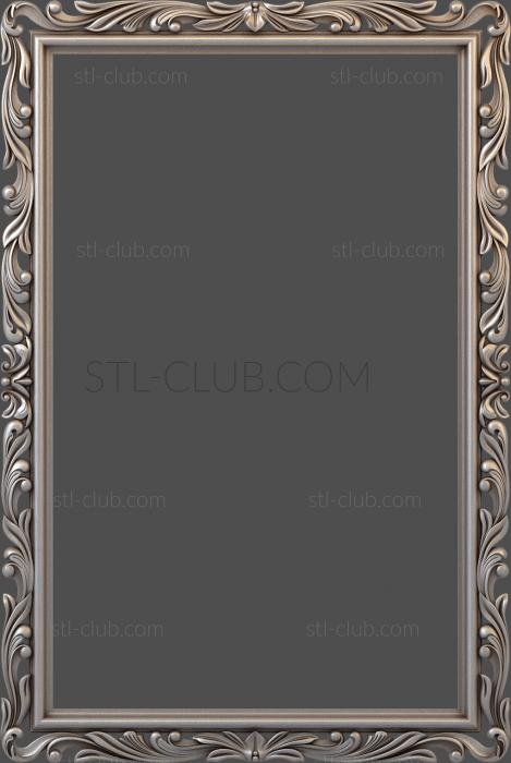 Stl model of a rectangular frame, Mirrors and frames 3D model for CNC ...